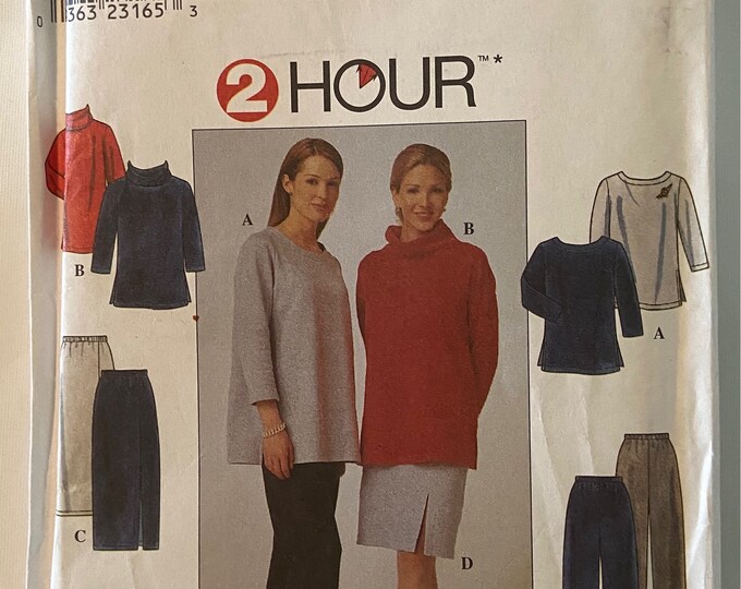 Simplicity 8790 Women's Sewing Pattern Knit Top Skirt Pants XS - XL ...