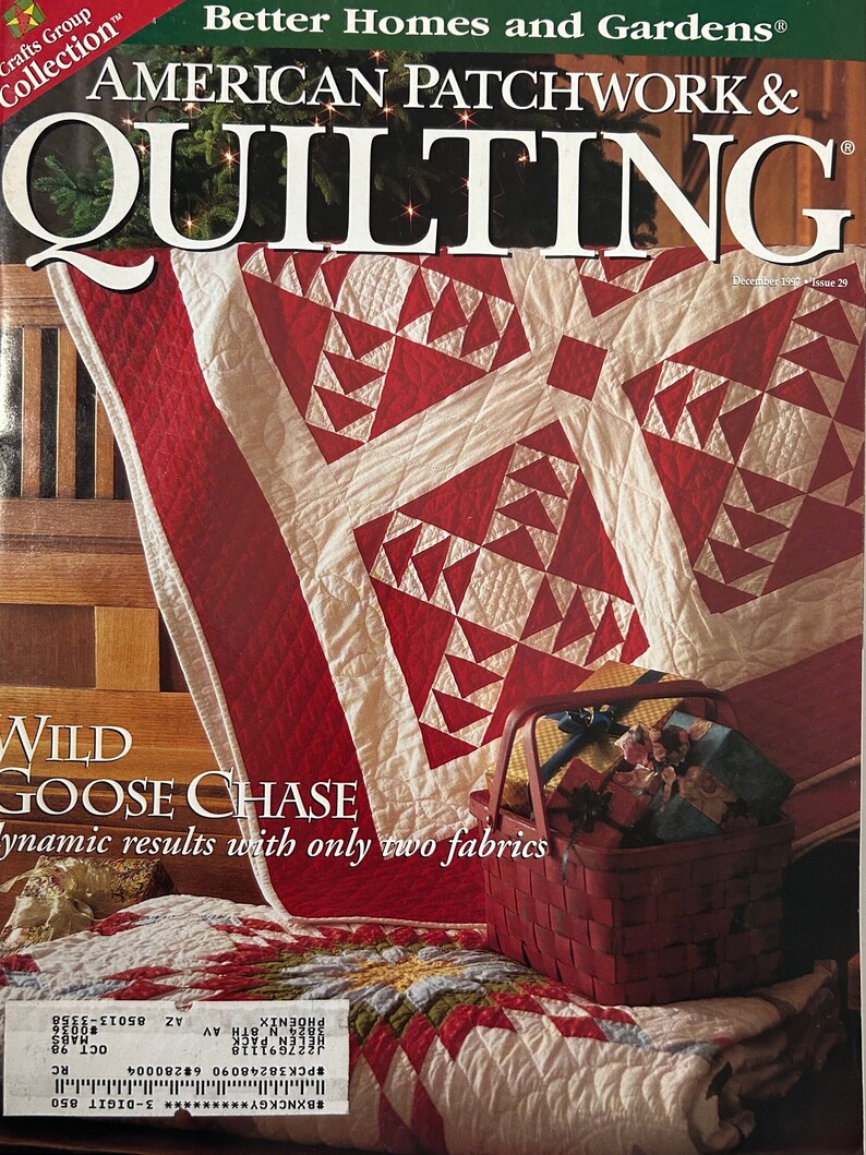 Better Homes & Gardens American Patchwork and Quilting Magazine December 1997 Pre-owned - Etsy