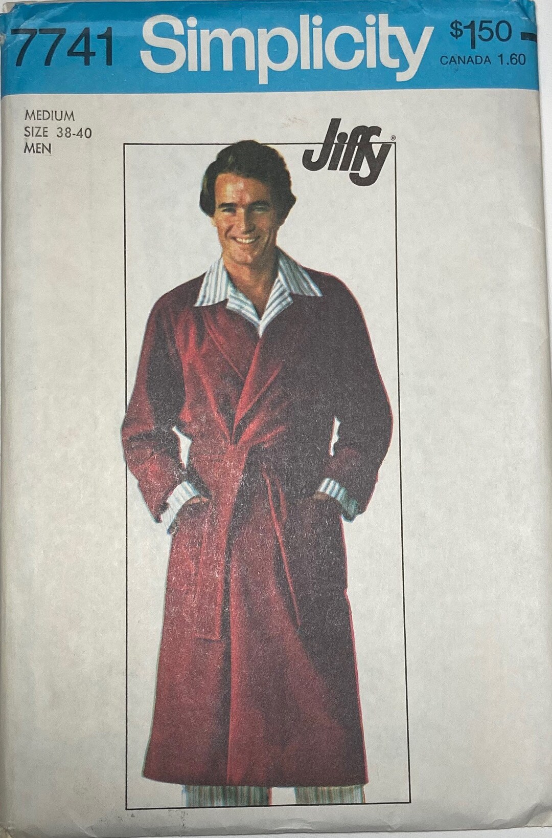 Simplicity 7741 Men's Sewing Pattern Robe 38 - 40 UNCUT - Etsy