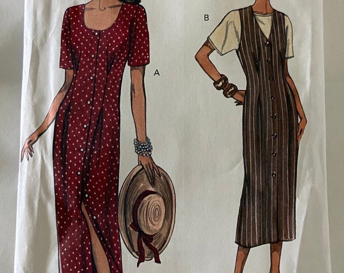 Vogue 8581 Women's Sewing Pattern Dress Jumper Top 8 - 12 UNCUT - Etsy