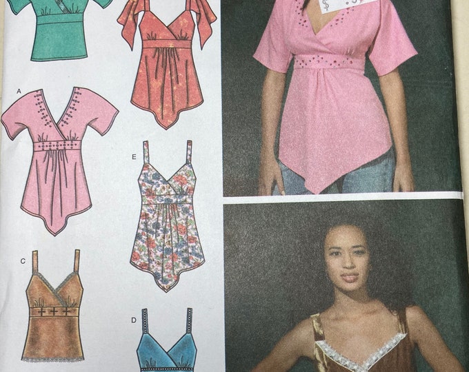 Simplicity 4317 Women's Sewing Pattern Tops Hemline Trim Variations 6 ...