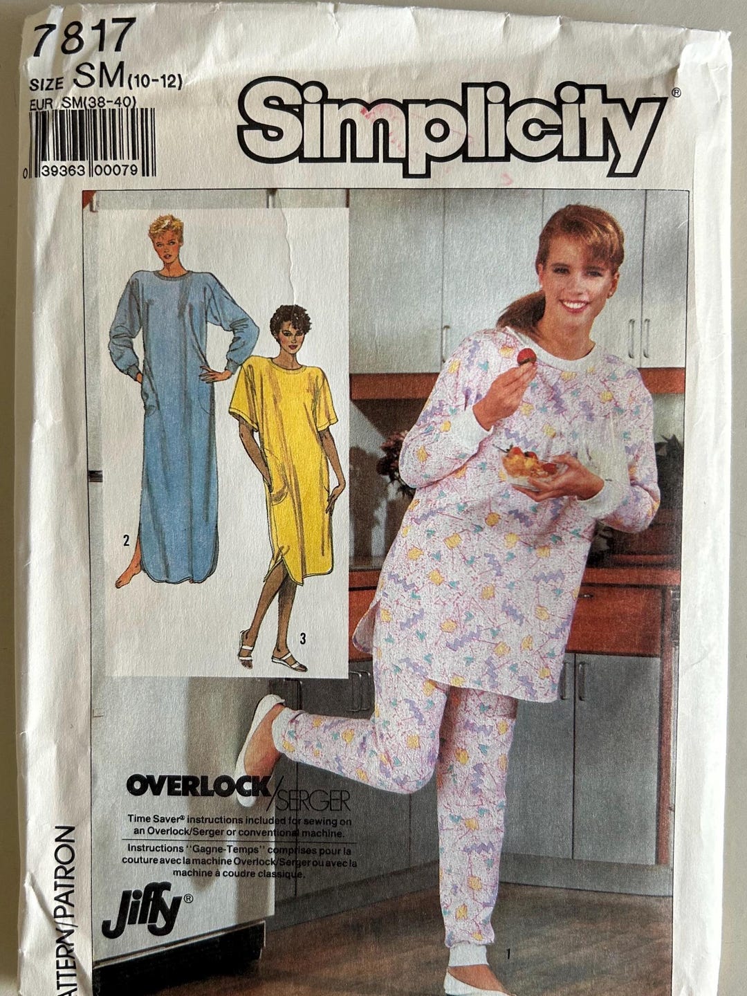 Simplicity 7817 Women's Sewing Pattern Knit Nightgown Two Lengths ...