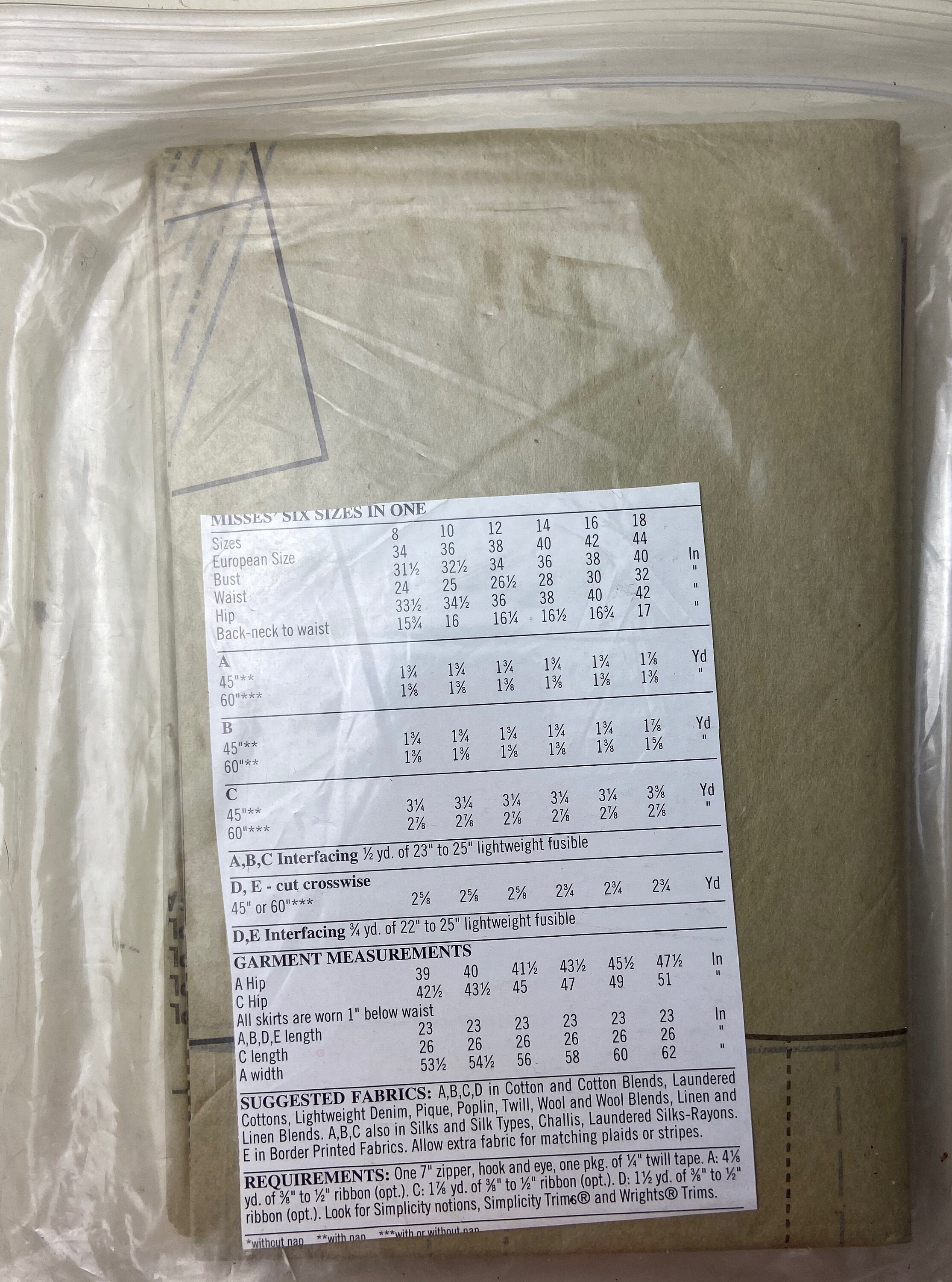 New Look 6410 Women's Sewing Pattern Skirts 8 - 18 UNCUT - Etsy