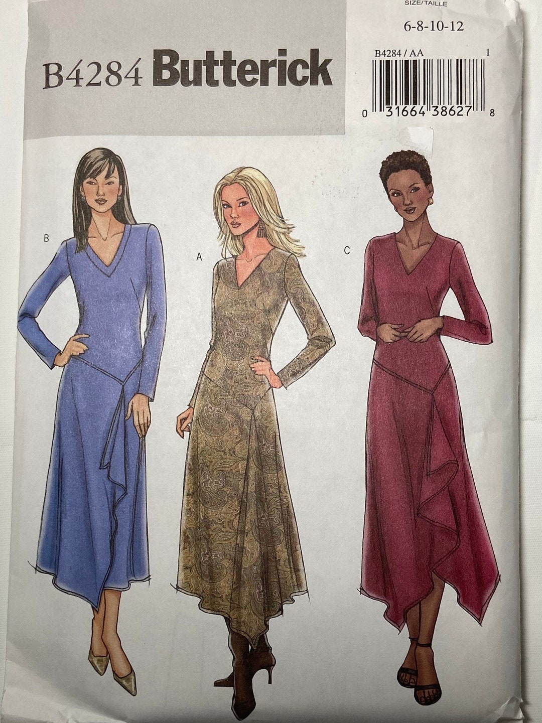 Butterick 4284 Women's Sewing Pattern Dress 6 - 12 UNCUT - Etsy