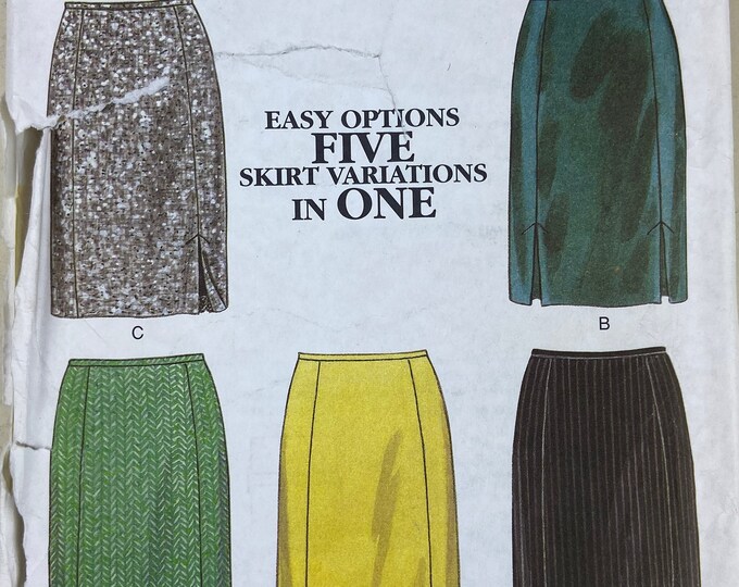 New Look 6809 Women's Sewing Pattern Skirts Long Short 8 18 UNCUT - Etsy