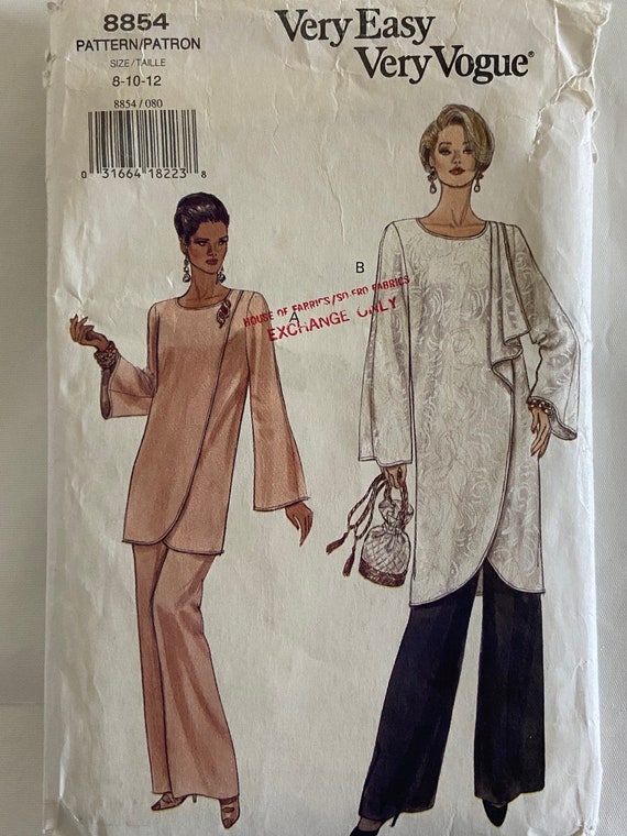 Very Easy Vogue Tunic Pattern