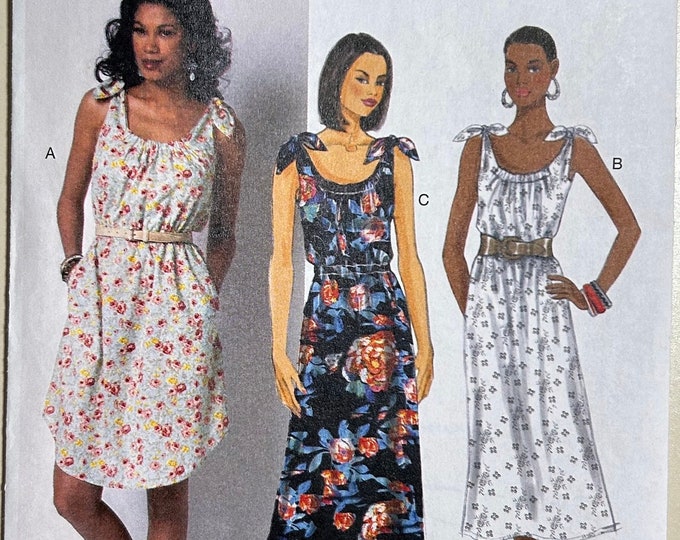 Butterick 6205 Women's Sewing Pattern Pullover Dress XS - M UNCUT - Etsy