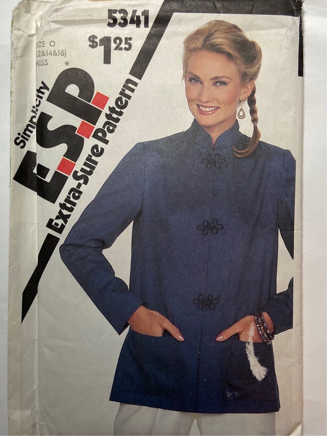 Simplicity 5341 Women's Sewing Pattern Unlined Jacket 12 - 16 UNCUT - Etsy