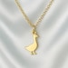 Sterling Silver Goose Necklace • Animal Pendant, Farm Jewelry - Etsy