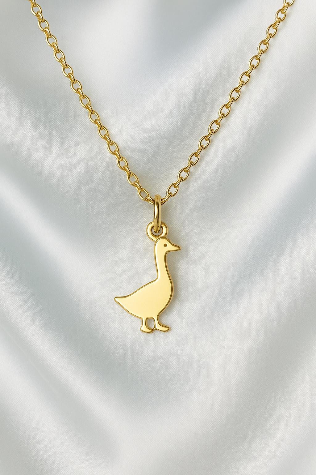 Sterling Silver Goose Necklace • Animal Pendant, Farm Jewelry - Etsy