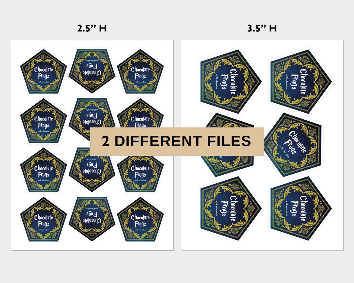 Chocolate Frog Wizard Birthday Party Stickers or Tags - Etsy