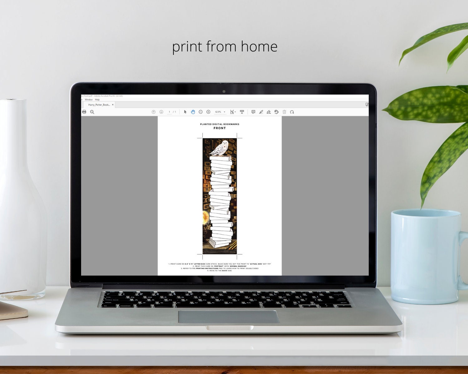 Printable Bookmark Bundle Wizard Wand Book Tracker Great for Book ...