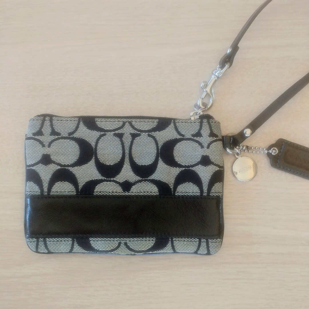 Coach 2000s Black Wristlet Purse - Etsy