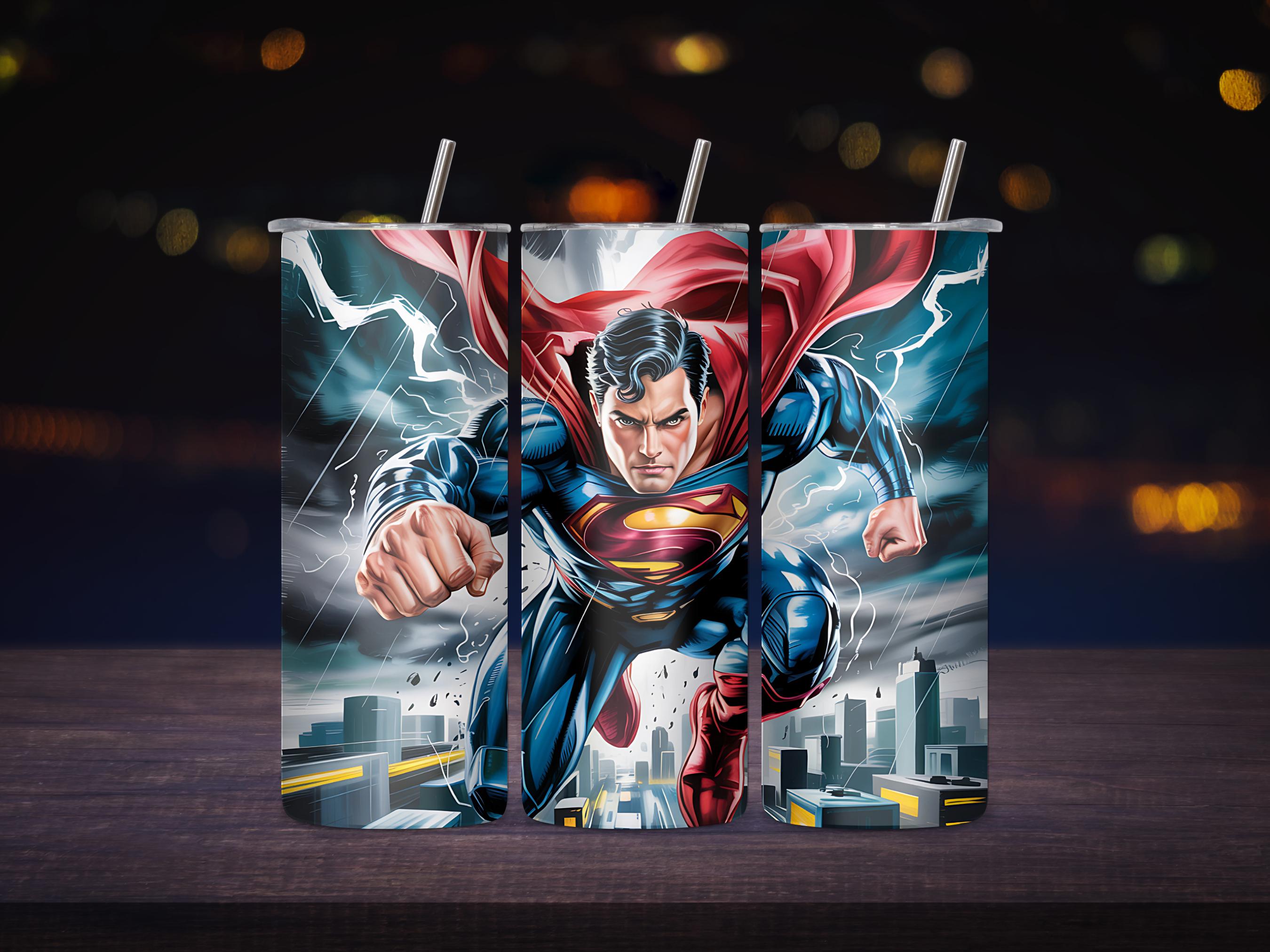 Retro Comic Superhero Tumbler Wrap: Pop Art PNG Design (digital ...