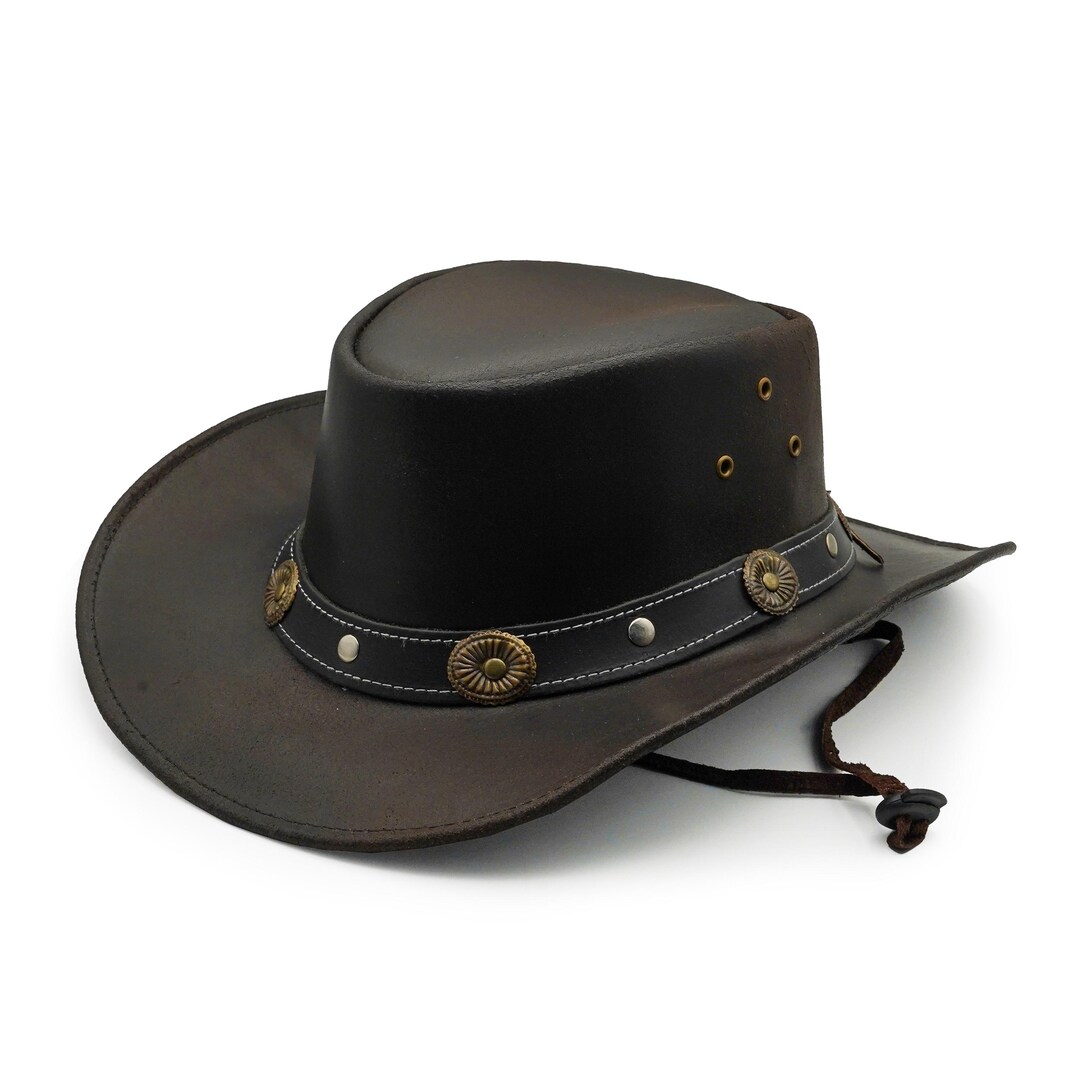 Cowboy Hat Handmade Leather | Western Rancher - Etsy
