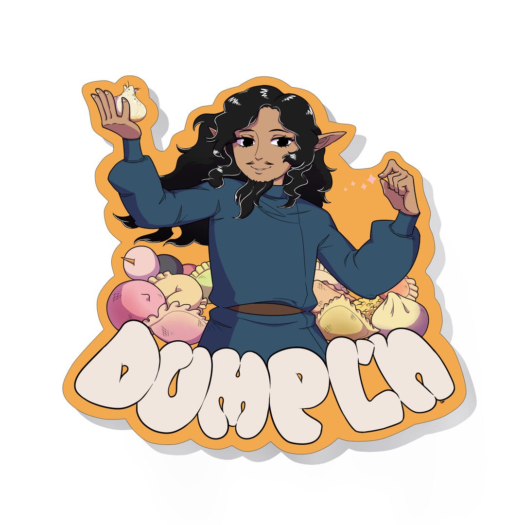 Elf Senshi Dumpl'n | Delicious in Dungeon Meshi Sticker Elf Senshi ...