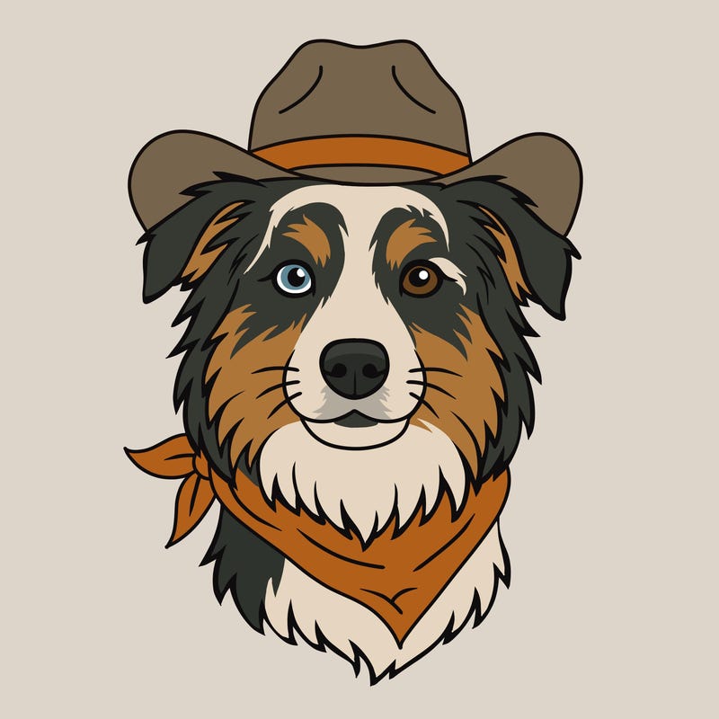 Cowboy Artwork Portrait - Etsy