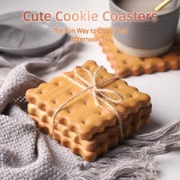 Sugar Cookie Coaster Set - Etsy