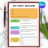 My First Resume- Kids Resume Template | Printable PDF - Etsy Canada