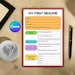 Kids' First Resume Template: Editable Canva Worksheet, Student Career ...