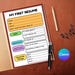 Kids' First Resume Template: Editable Canva Worksheet, Student Career ...