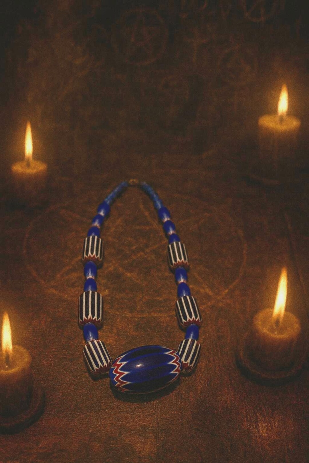 The Blue Tempest Caller — Shadow Shaman Storm-touched Necklace - Etsy