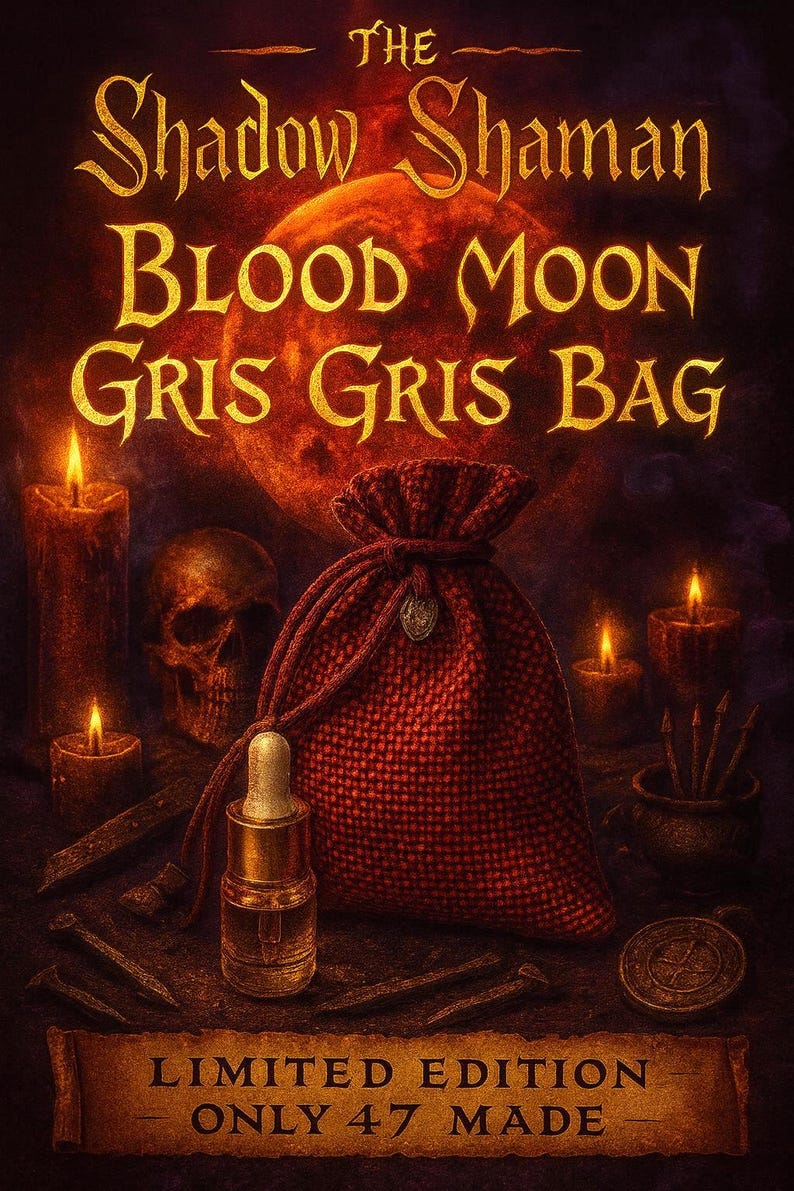 Blood Moon Gris Gris Bag - Shadow Shaman Exclusive - Etsy