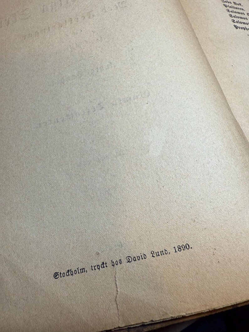 Antique 1890 Swedish Bible, From the Shadow Shaman’s Personal ...