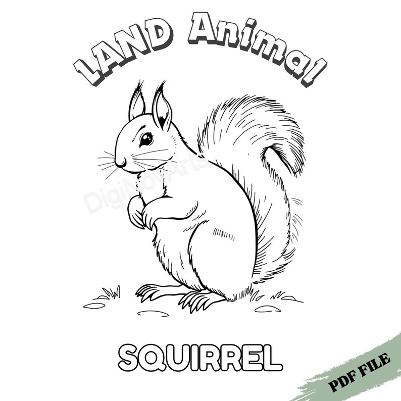 28 Printable Land Animal Coloring Pages for Kids | Fun & Educational ...