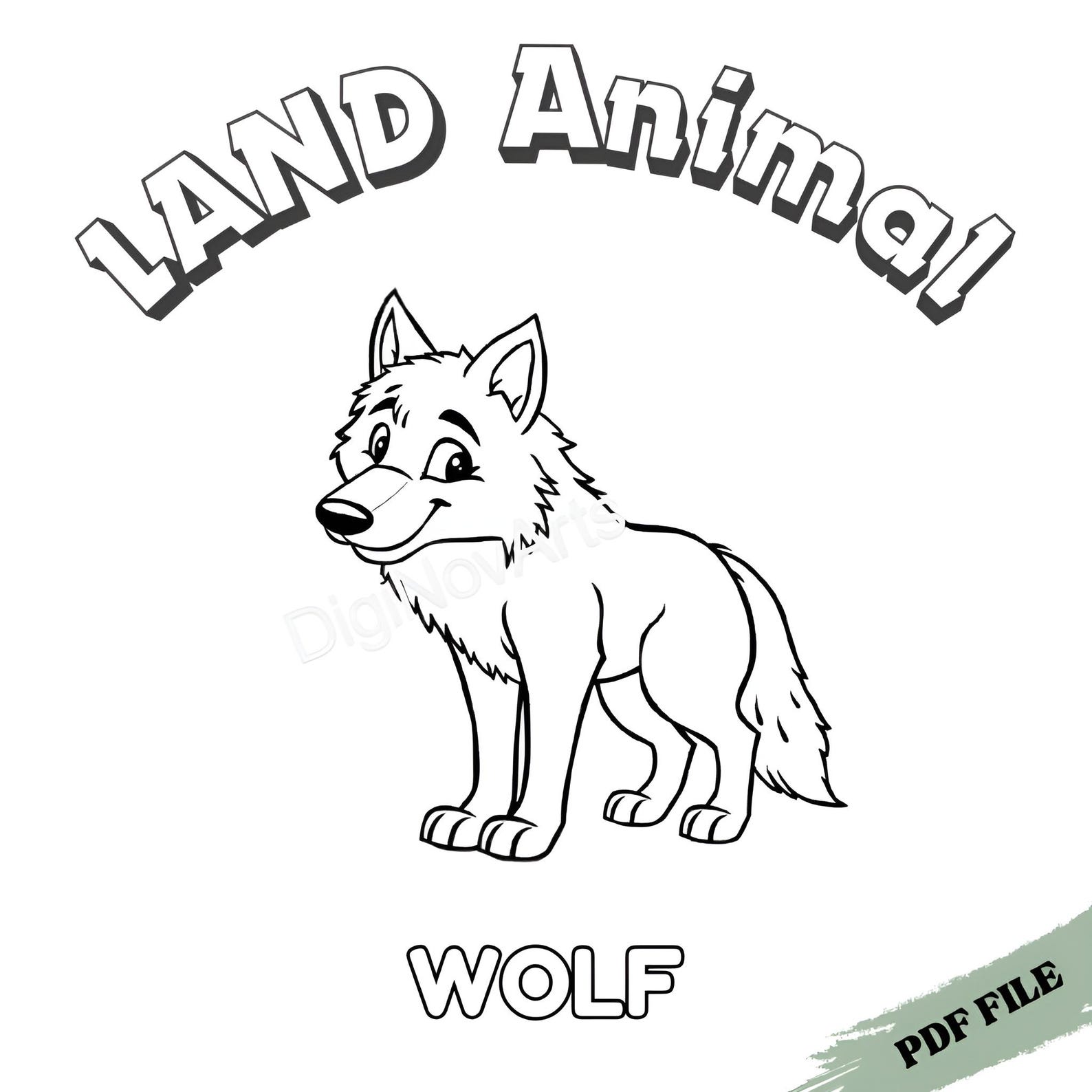 28 Printable Land Animal Coloring Pages for Kids | Fun & Educational ...