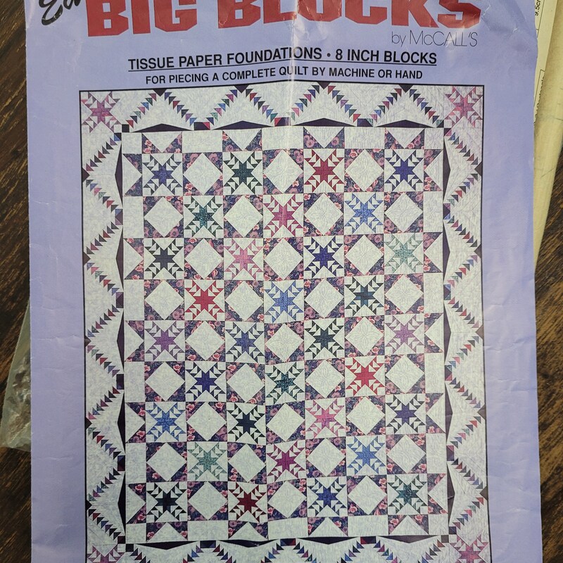 Big Block Pattern - Etsy