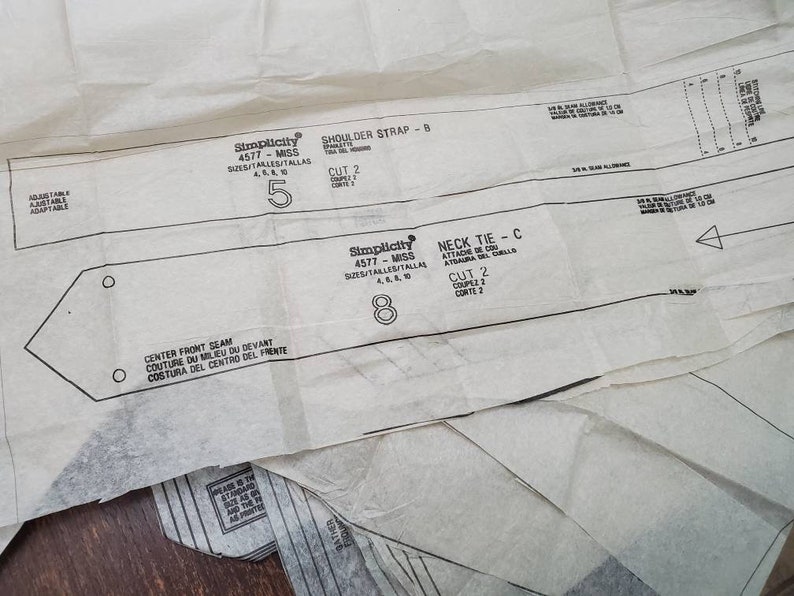 CUT & COMPLETE Simplicity 4577 Pattern, Evening Gown Pattern long or ...