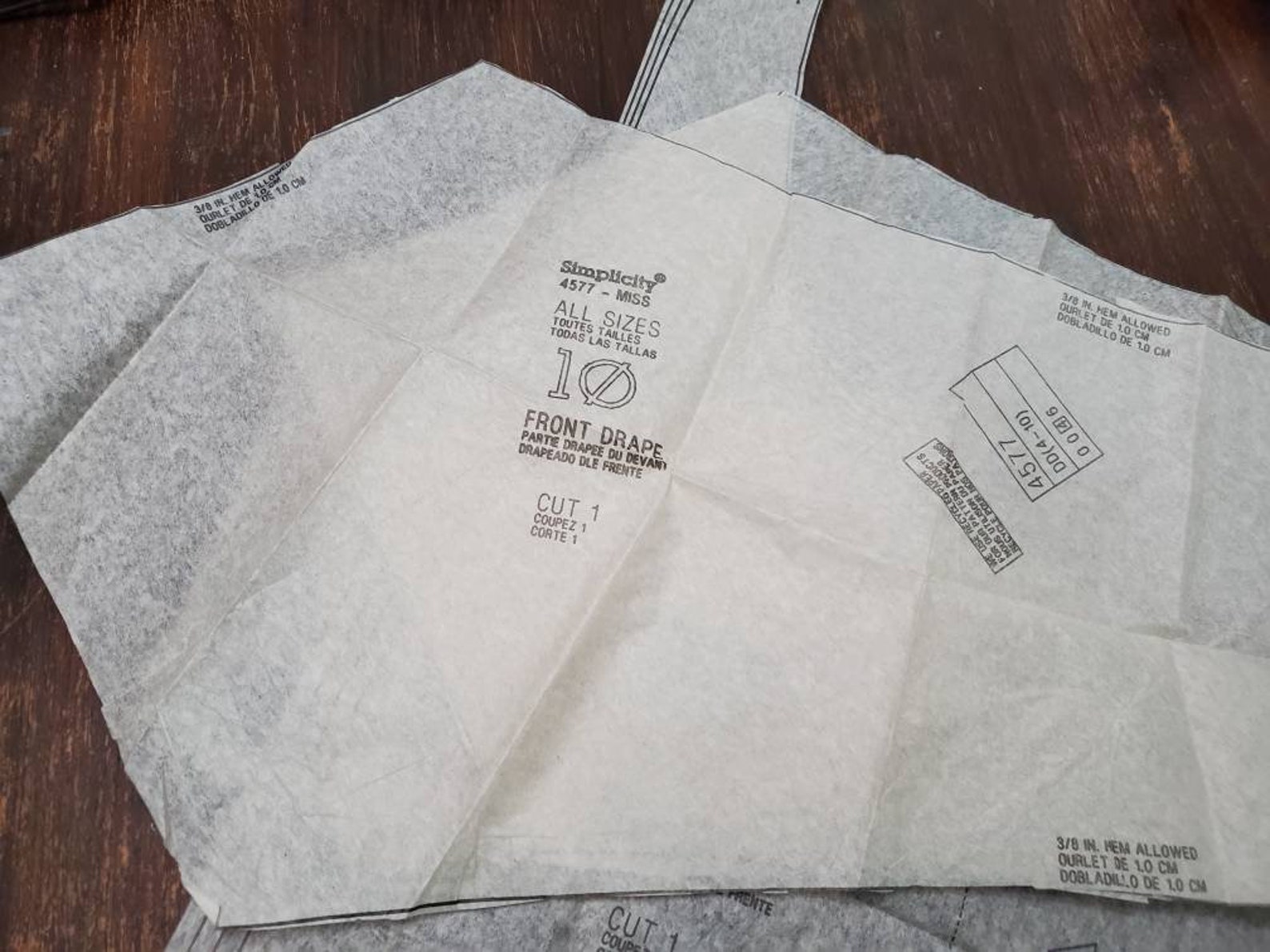 CUT & COMPLETE Simplicity 4577 Pattern, Evening Gown Pattern long or ...