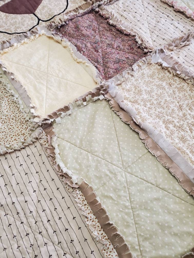 Teddy Bear Rag Quilt for Toddler Gift, Newborn Gift, Baby Shower ...