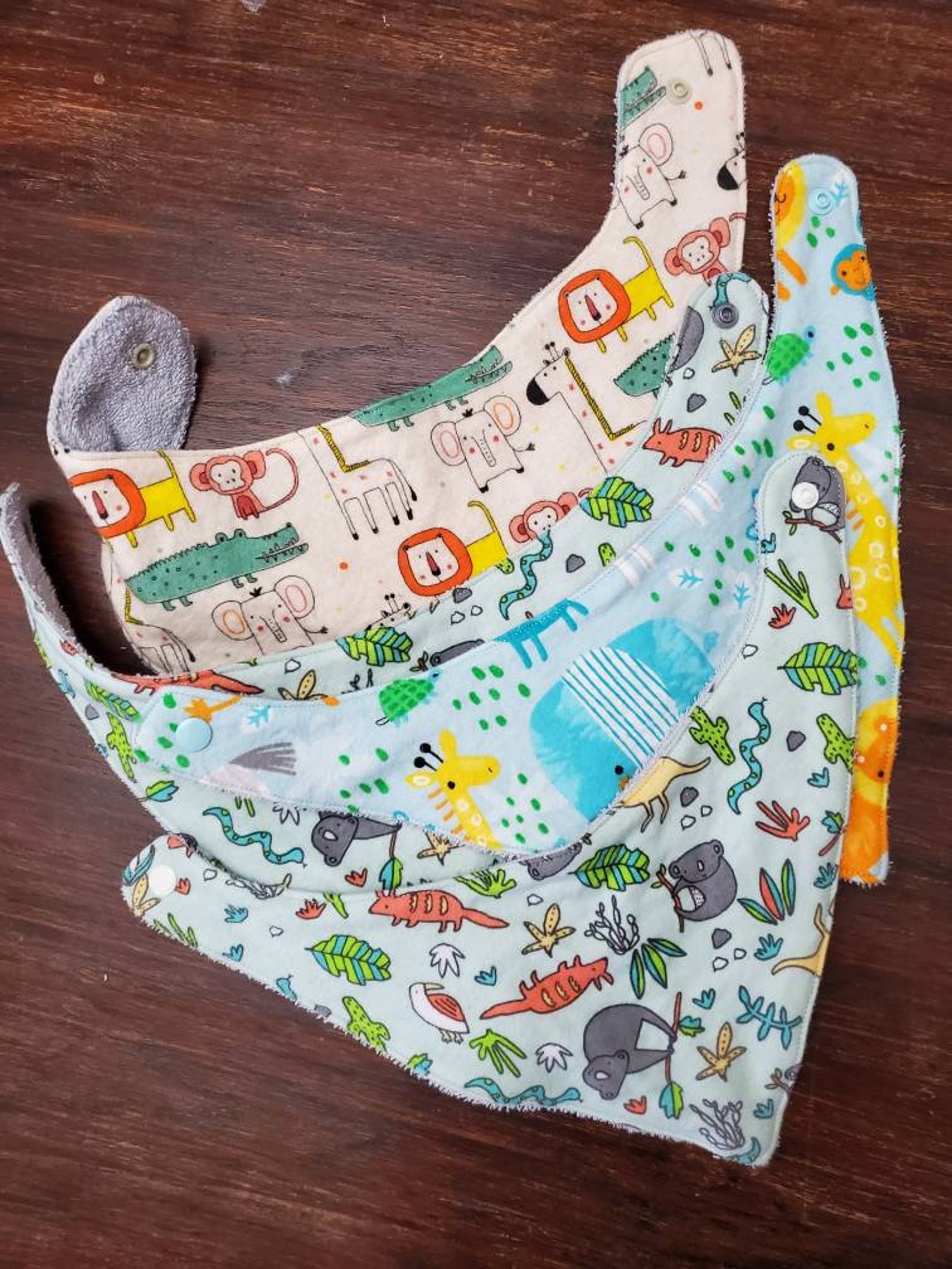 Adorably Cute Super Soft Cotton Bandana-style Baby Bibs: - Etsy