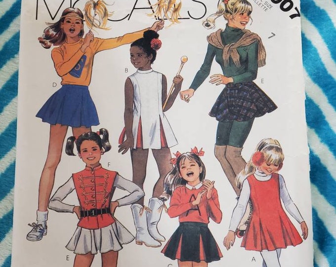 CUT Mccall's 2007 Pattern: Girl's Cheerleader Pattern, Team Spirit ...