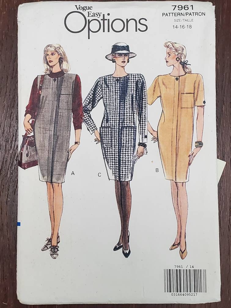UNCUT: 90's Vogue Patterns, Vogue 7115, Vogue 7961, Vogue 8696, Vogue ...