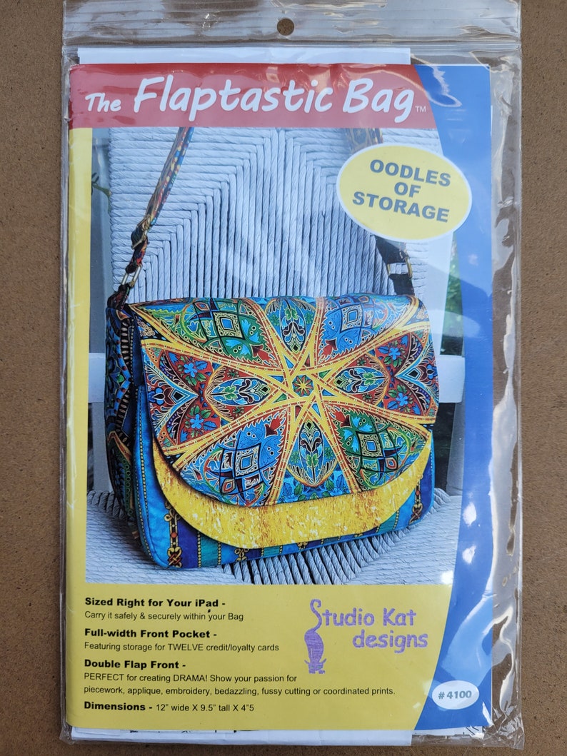 Studio Kat Designs Bag Patterns: UNCUT Uptown Saddlebag Pattern, CUT ...