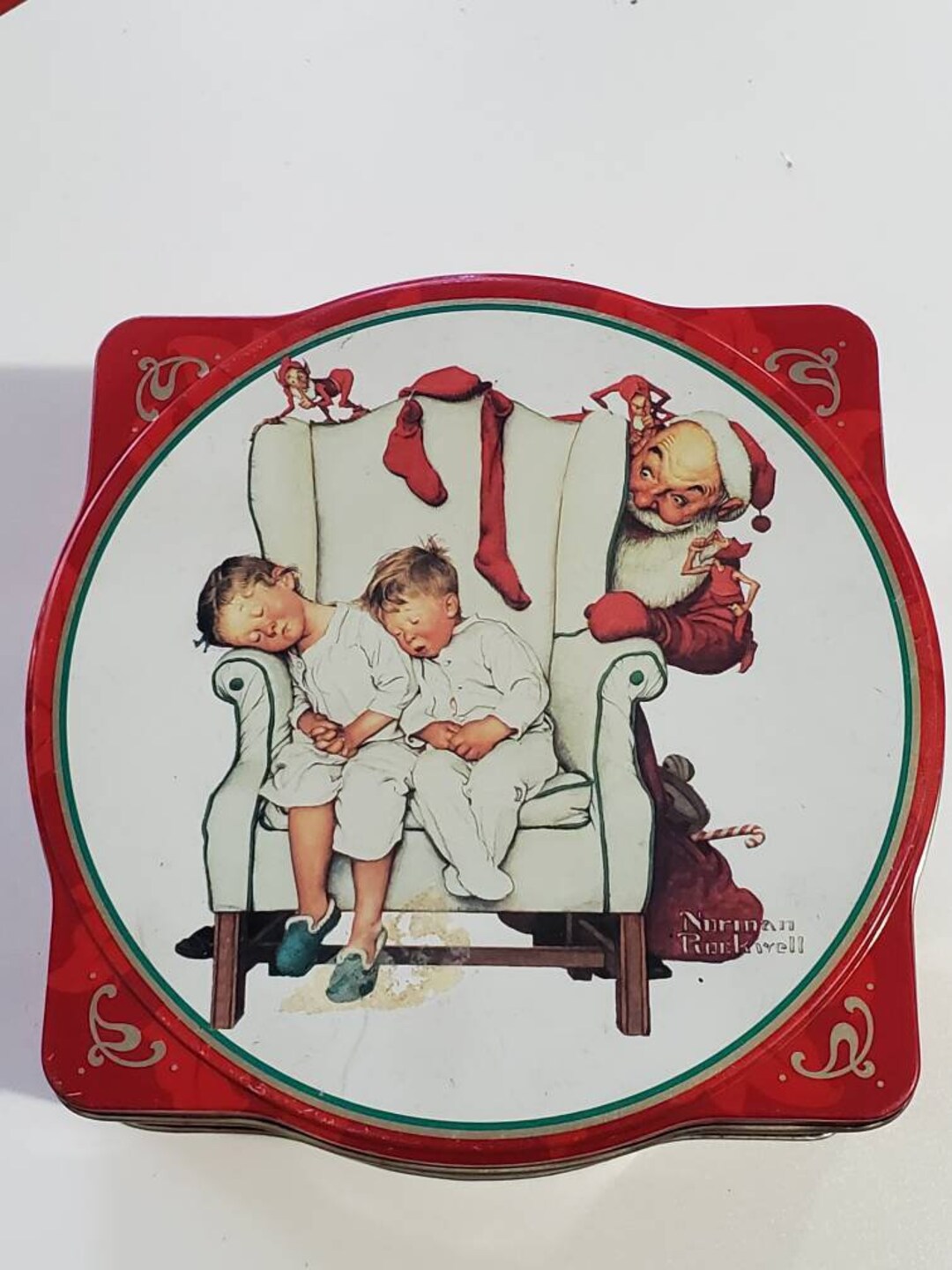 Vintage Metal Collectible Snickers Candy Chocolate Tin, Norman Rockwell ...