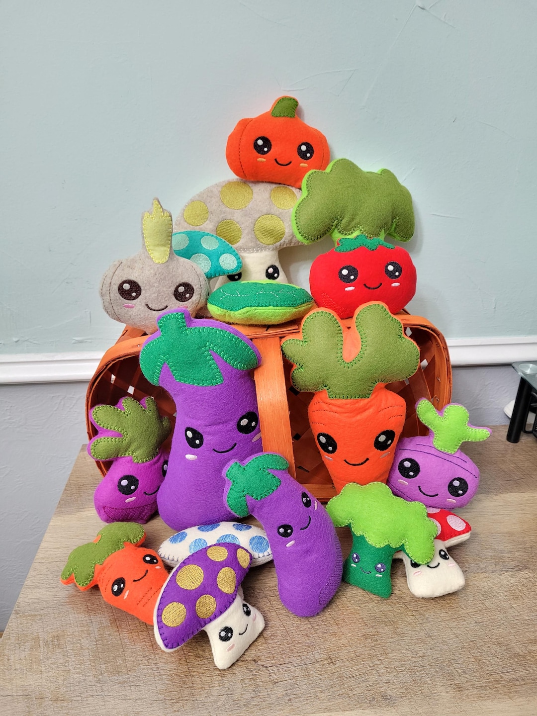 Vegetable Stuffies, Fun Stuffed Vegetables, Carrot Plush, Eggplant ...
