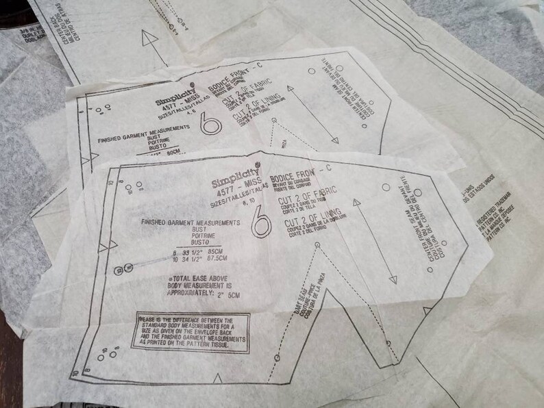 CUT & COMPLETE Simplicity 4577 Pattern, Evening Gown Pattern long or ...