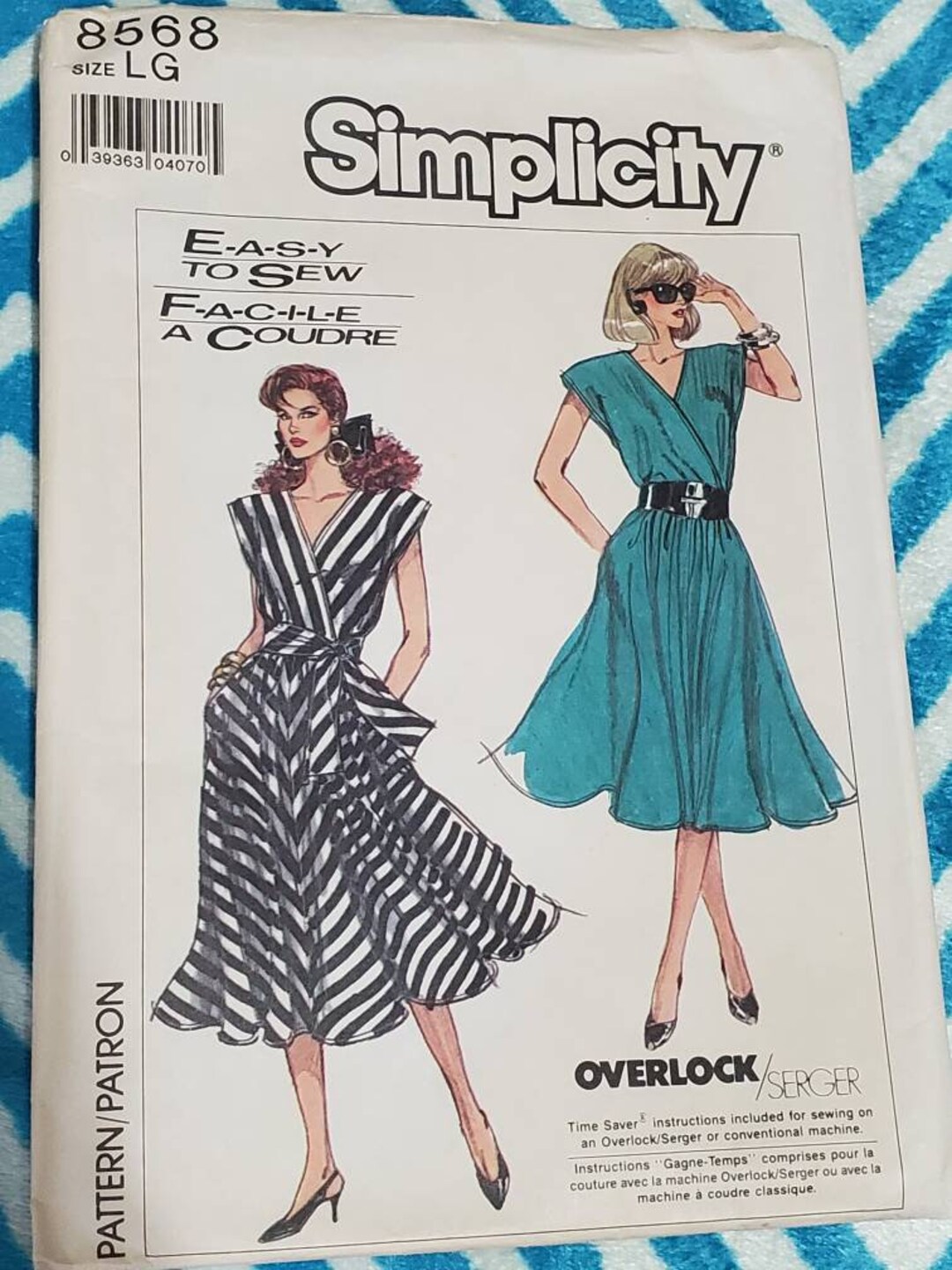 CUT &MISSING: Simplicity 8568 Pattern, Misses Bias Dress Pattern, Pull ...