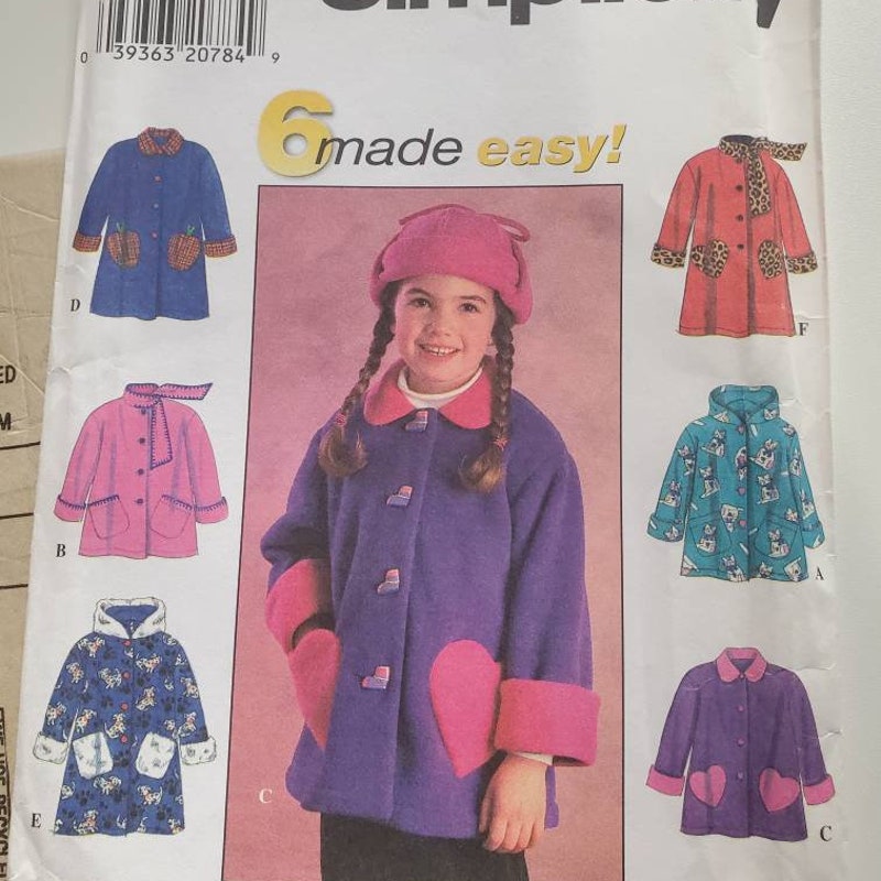 Girls Jacket Pattern - Etsy