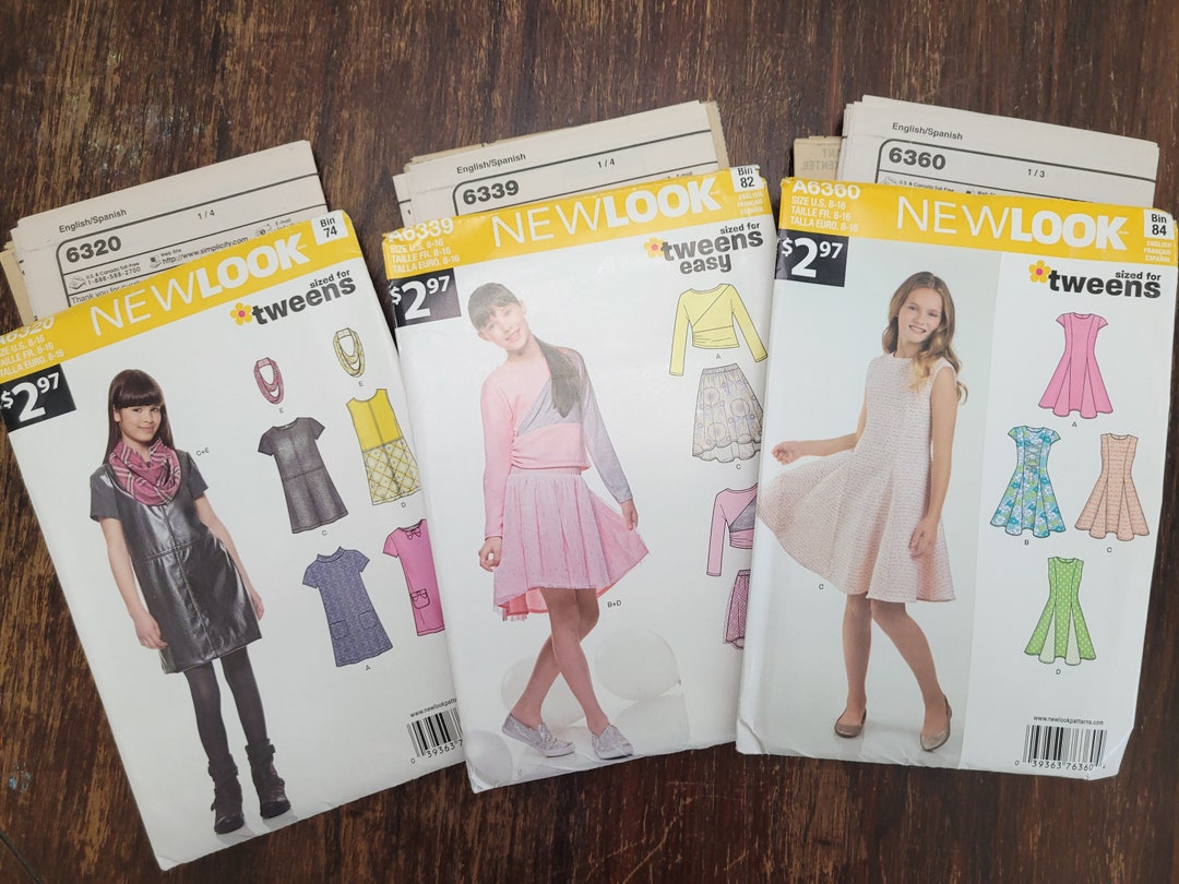 UNCUT: Simplicity New Look 6320 Tweens Pattern, New Look 6339, New Look ...