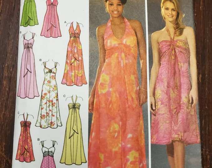 CUT & COMPLETE Simplicity 4577 Pattern, Evening Gown Pattern (long or ...