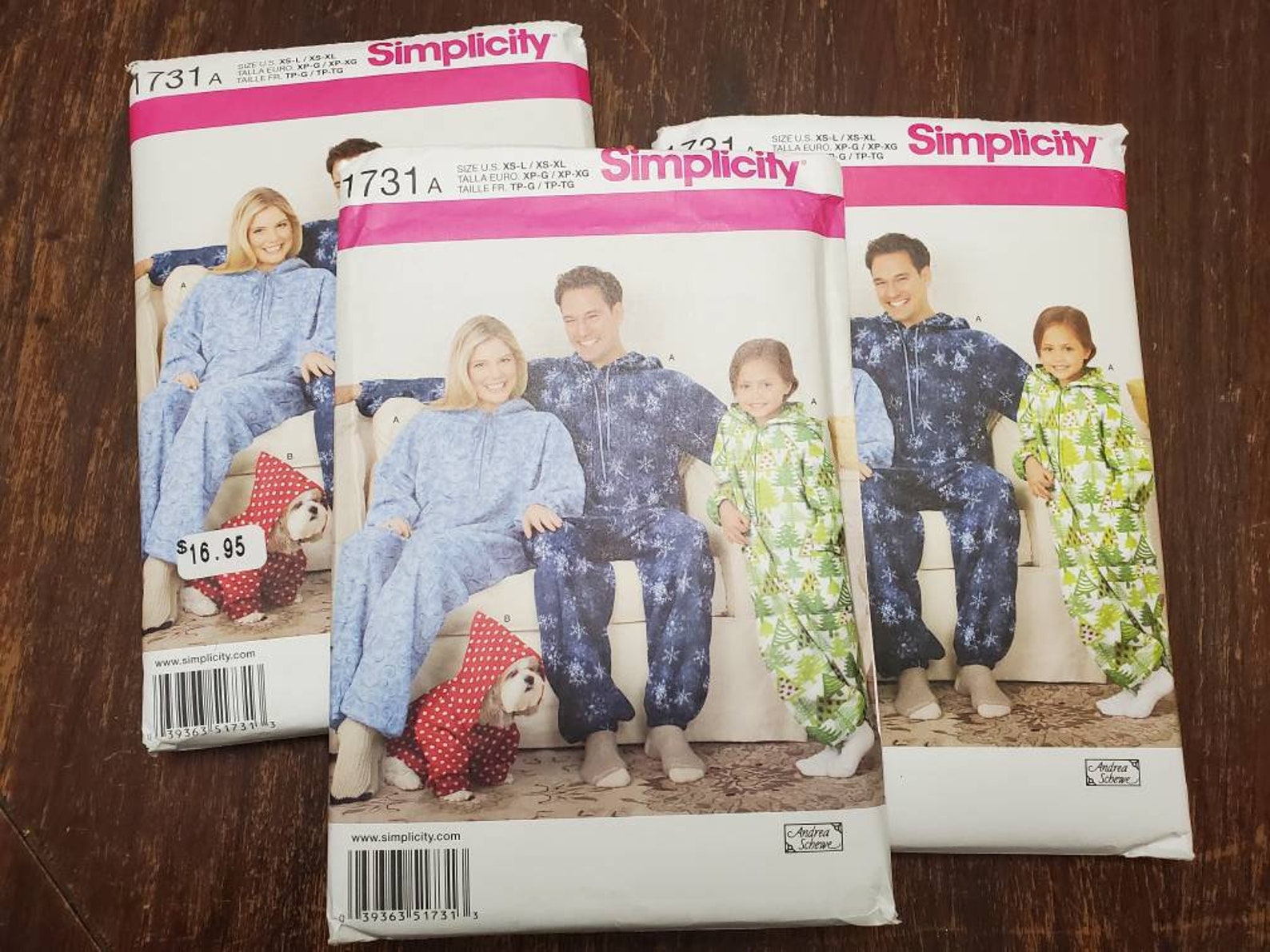 UNCUT: Simplicity 1731 Pattern, Child's, Teens' and Adults' Fleece ...