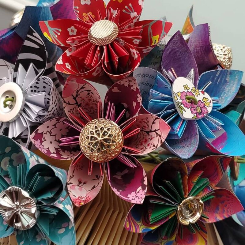 Paper Flower Bouquet - Etsy