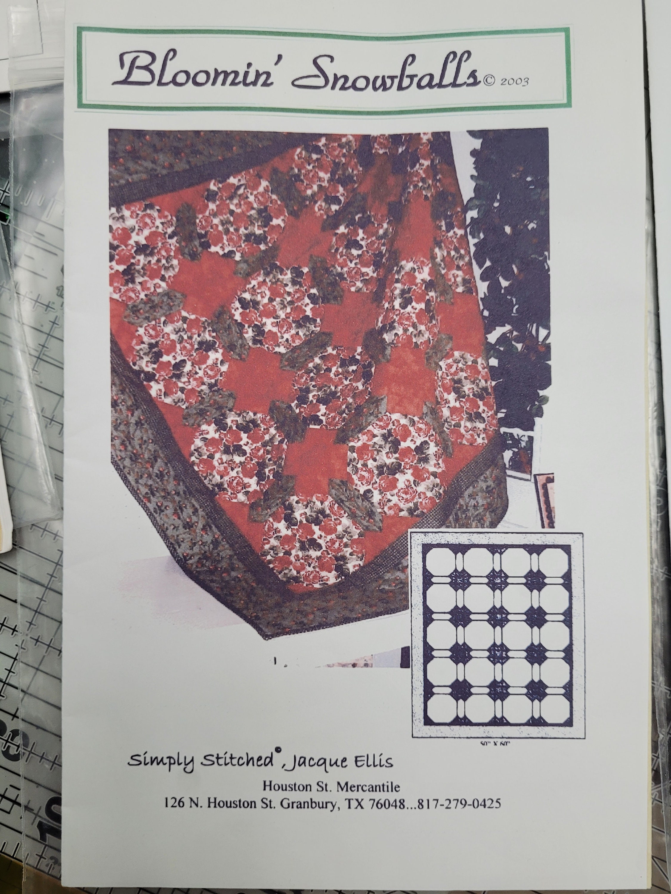 Five and Dime Quilt Pattern, Bloomin' Snowballs Pattern, Iowa Journey ...
