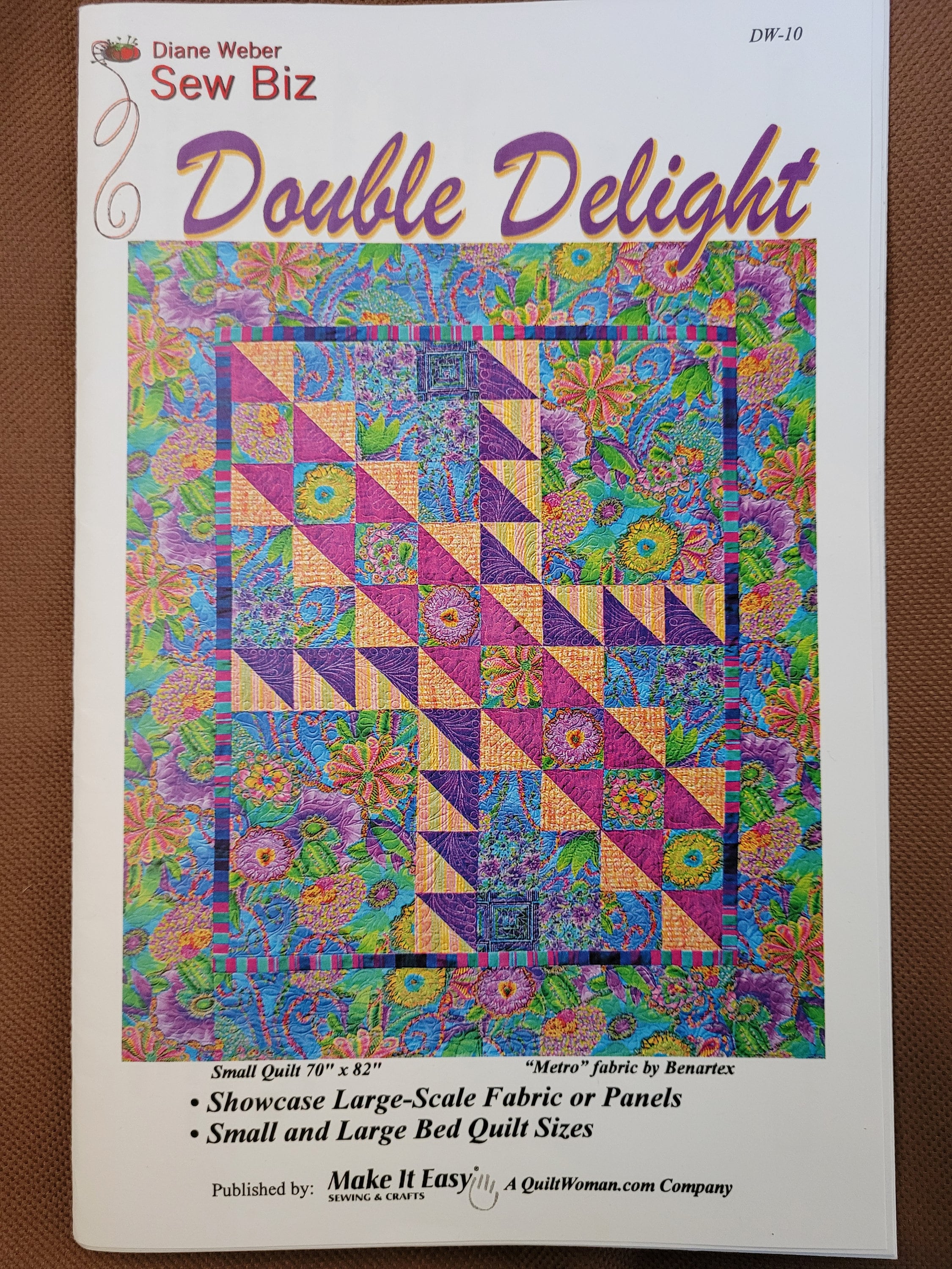 Diane Weber Sew Biz Double Delight Quilt Pattern by Make It - Etsy