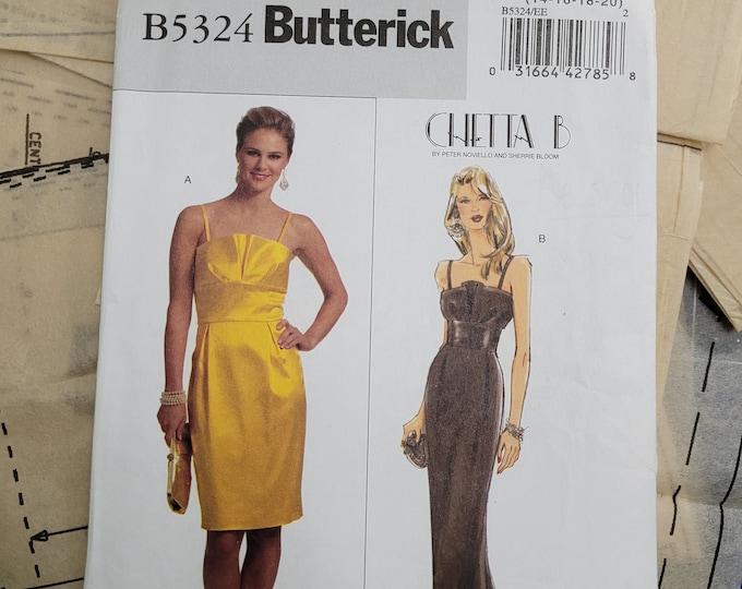 CUT & COMPLETE Simplicity 4577 Pattern, Evening Gown Pattern (long or ...